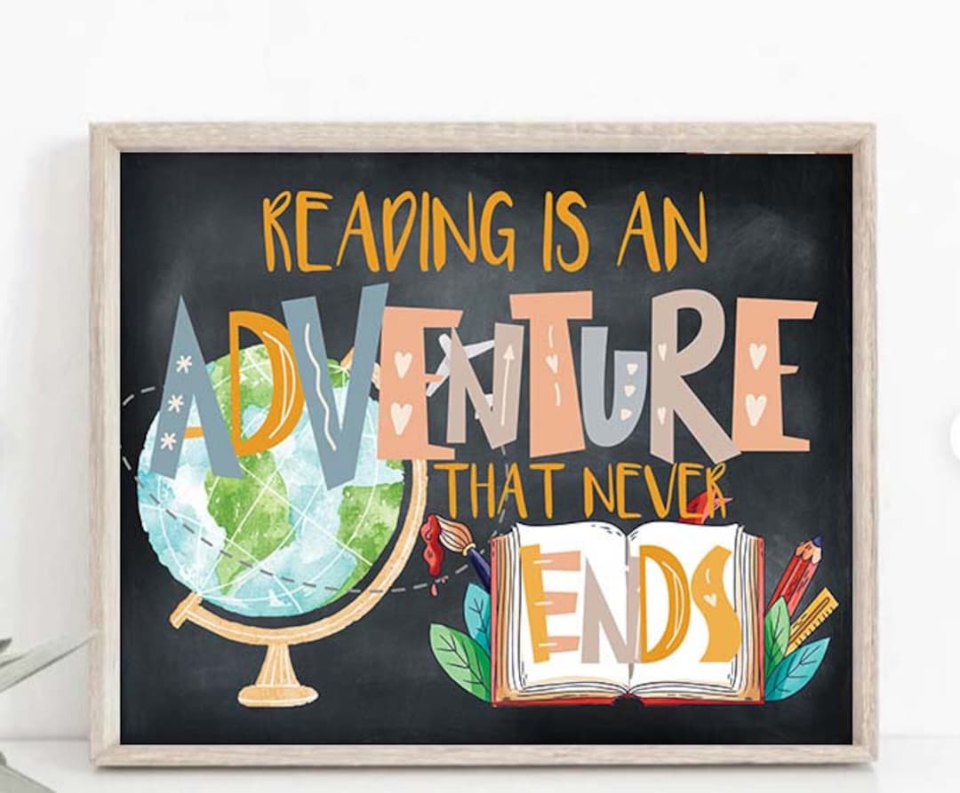 Reading Printable Poster, Classroom Reading Nook, Classroom Reading ...