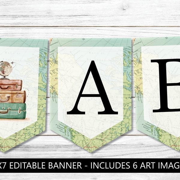 Map Banner - Etsy