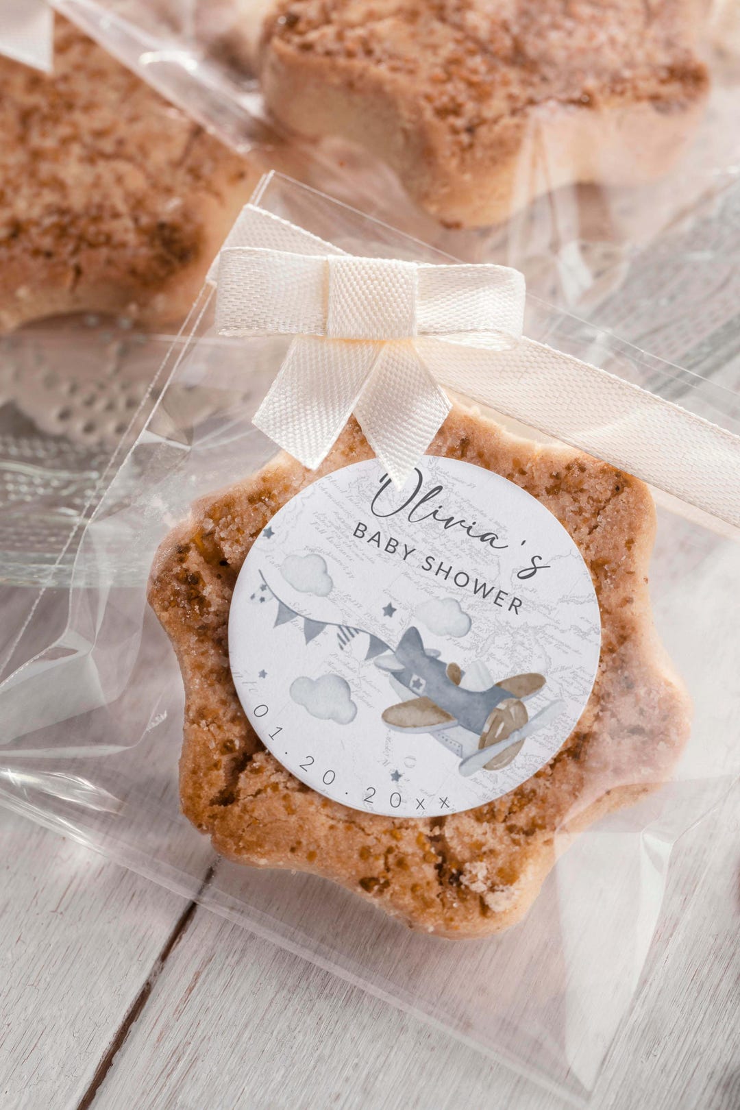 Airplane Baby Shower Round Labels Sticker Printable Travel Themed ...