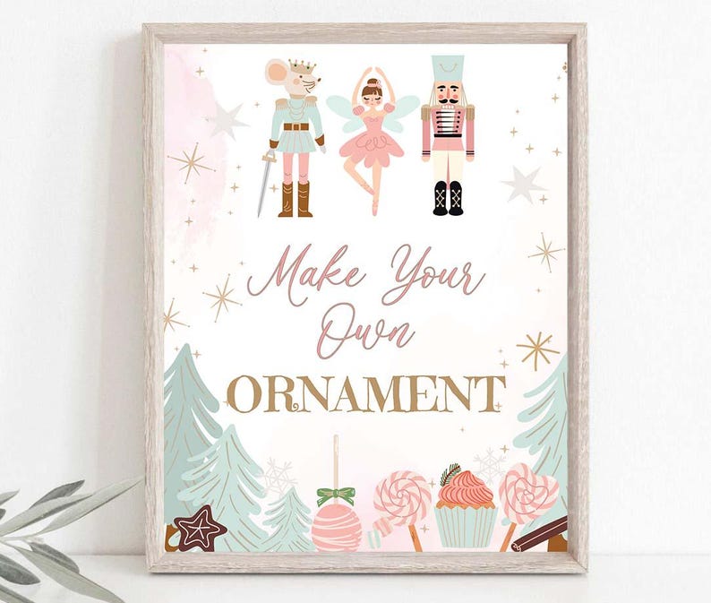 Nutcracker Dessert Bar Sign Printable Nutcracker Ballet Christmas Party ...