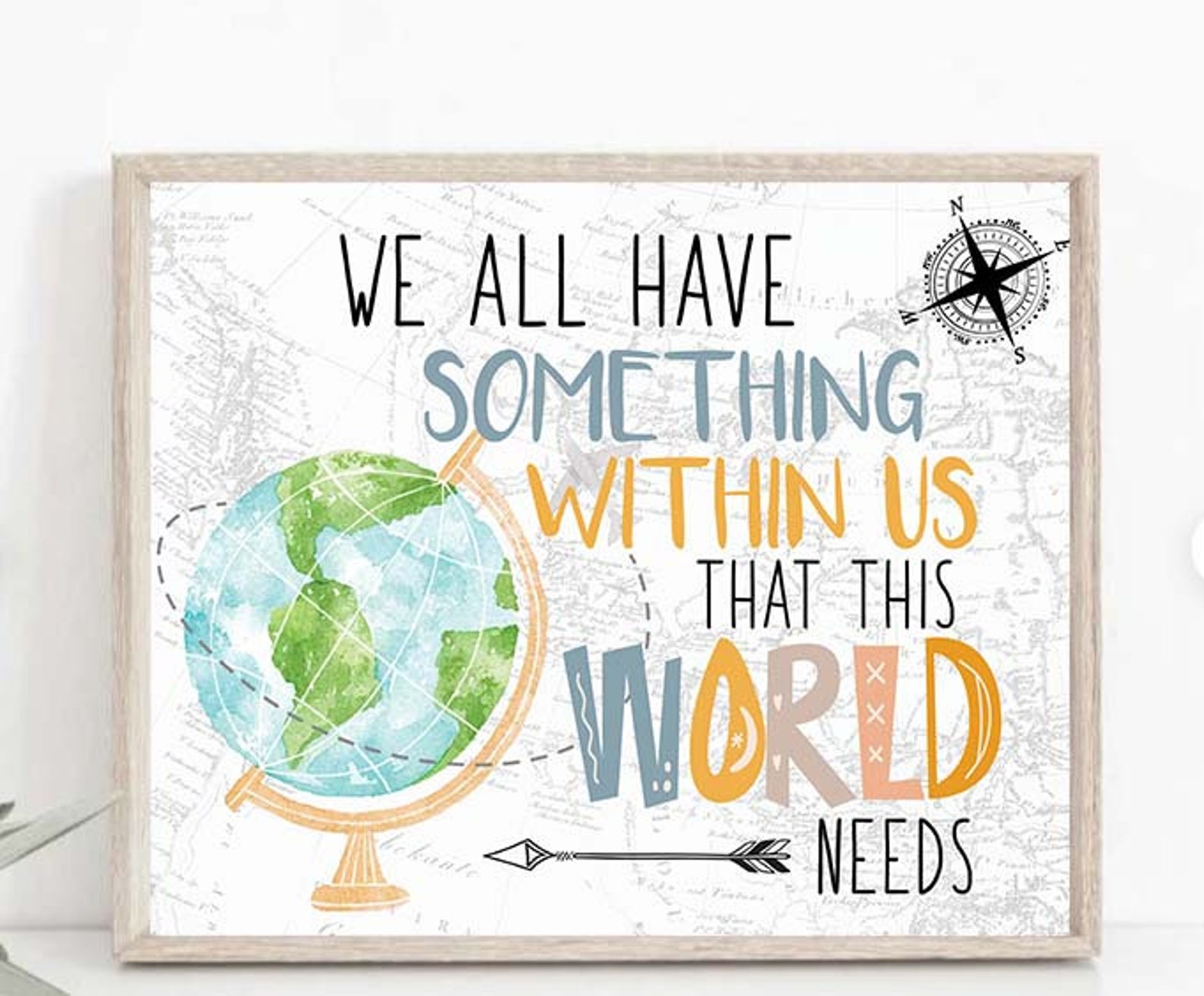 Classroom Welcome Inspiration Sign, World Themed Classroom, Classroom ...