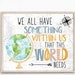 Welcome to Classroom Door Sign World Map Adventure Themed Classroom ...