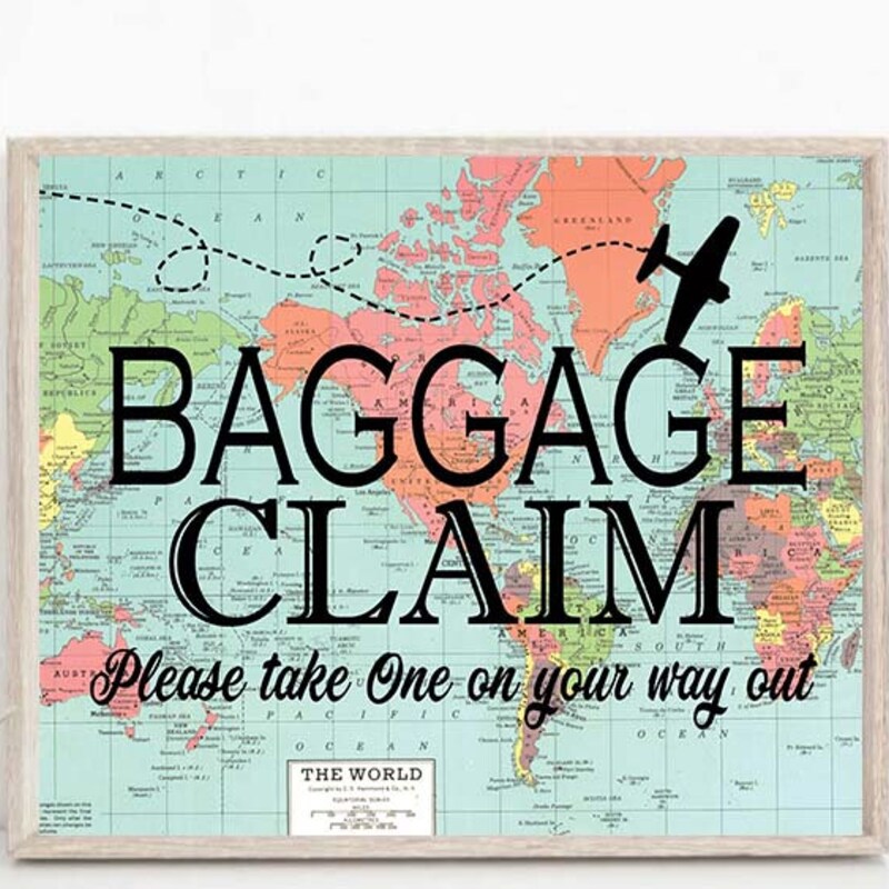 Baggage Claim Sign - Etsy