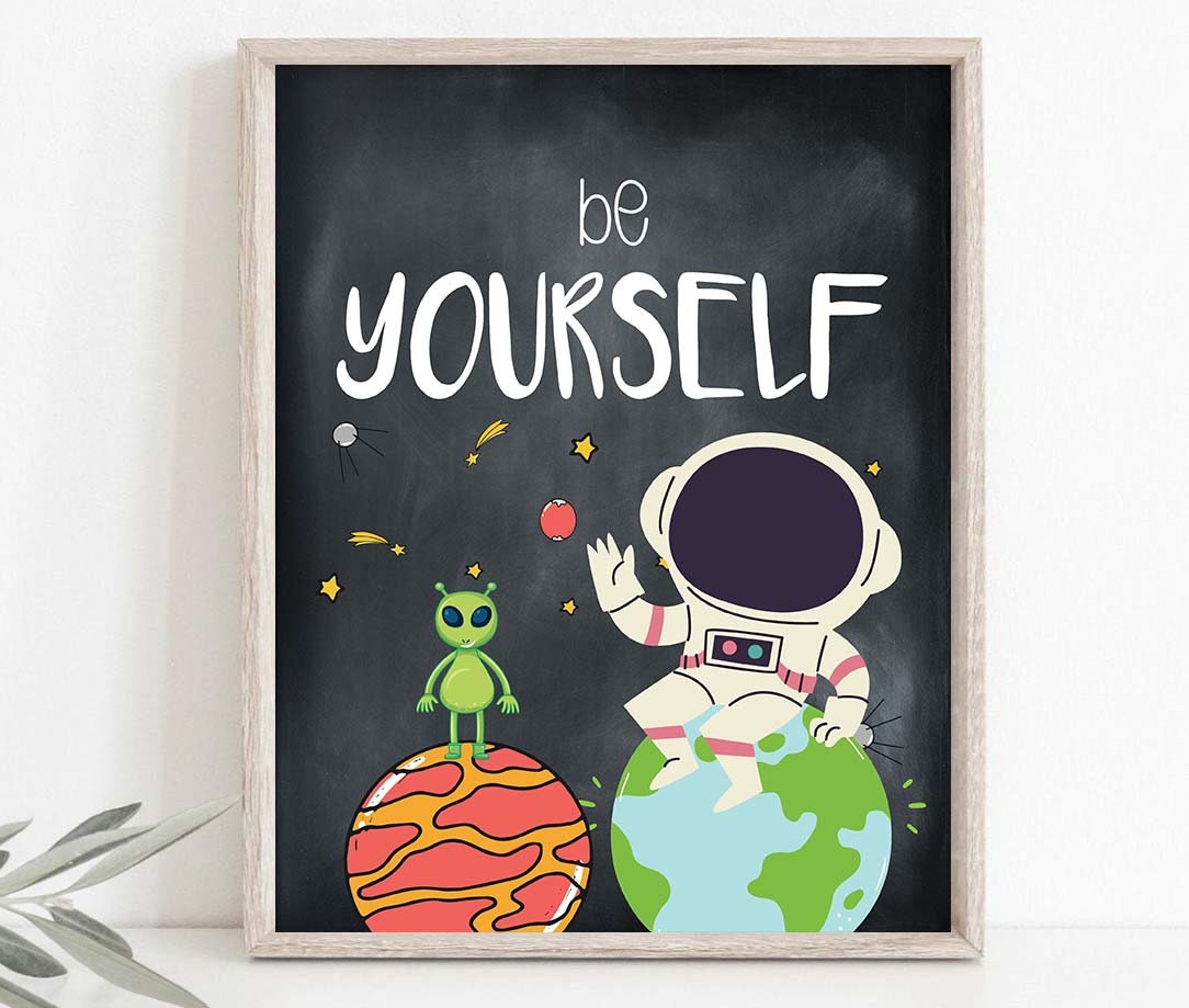 Space Themed Classroom Motivational Positive Printable Wall Art ...