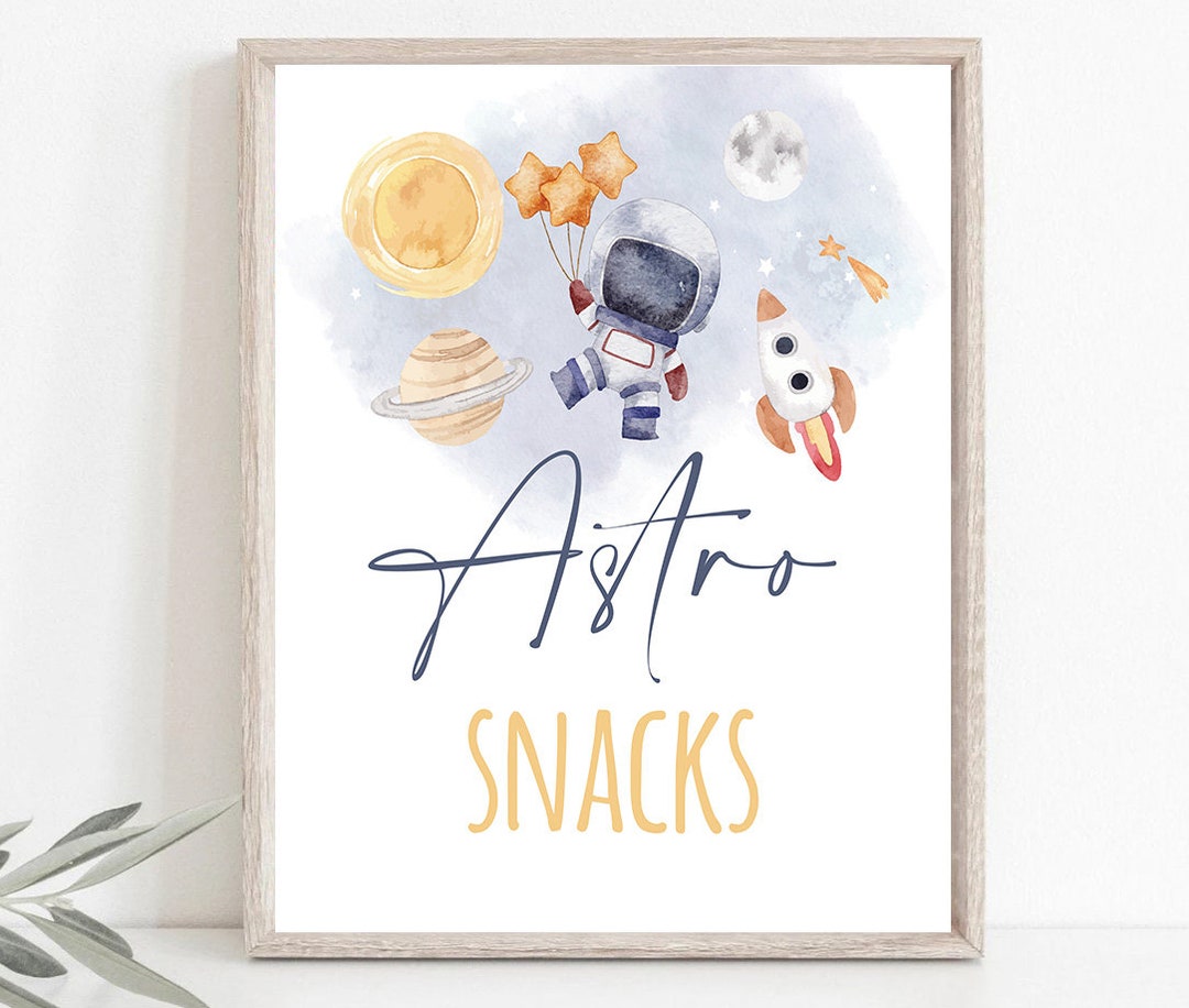 Editable Space Birthday Decoration First Trip Around the Sun Space ...