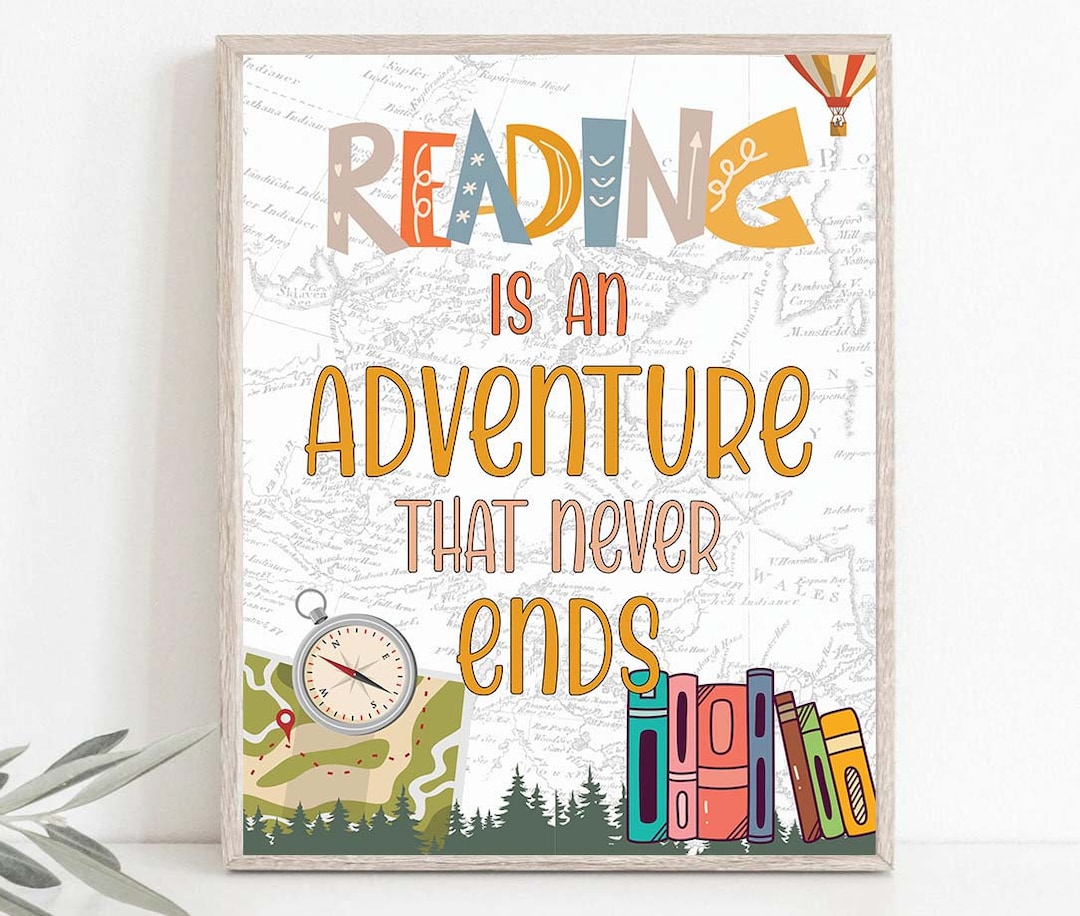 Reading Printable Poster Classroom Reading Nook Classroom Reading ...