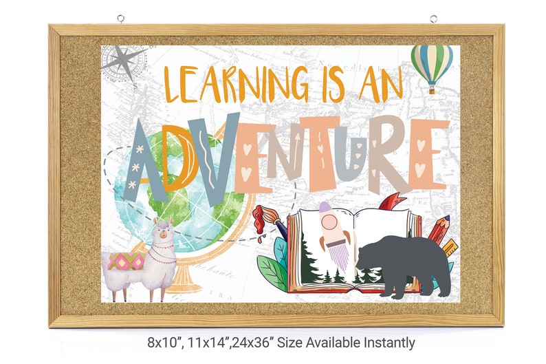 Learning is an Adventure Adventure Awaits Classroom Learning - Etsy