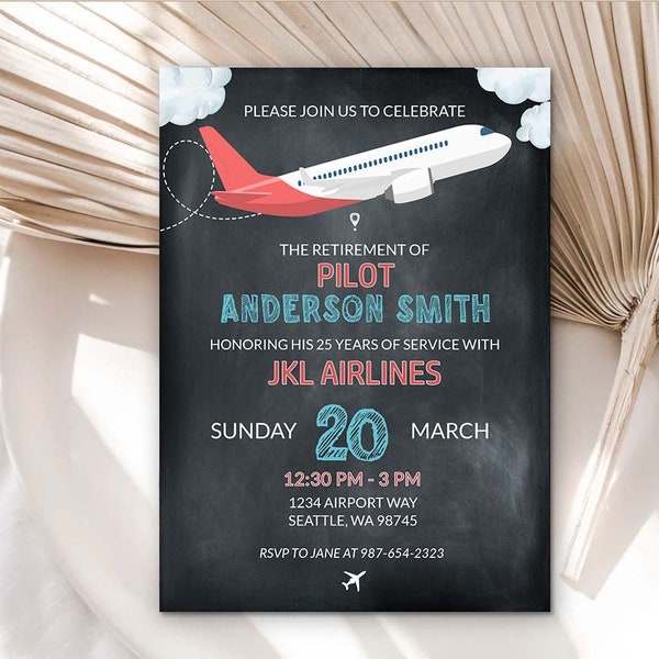 Pilot Retirement Invitation - Etsy