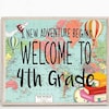 Welcome to 4th Grade Poster Template - Etsy