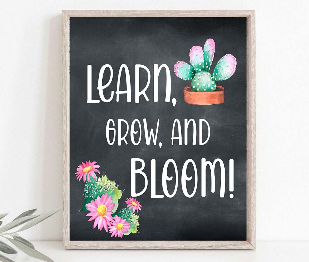 Cactus Classroom Quotes, Mexican Classroom Decor Cactus Poster for ...