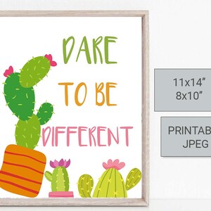 Cute Cactus Classroom Decor Cactus Quotes Poster, Set of 6 Cactus ...