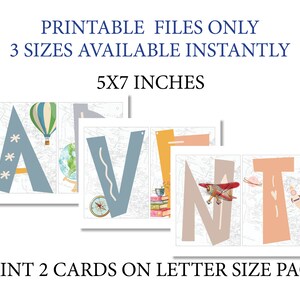 Adventure Awaits Bulletin Cutouts Printable Travel Classroom Bulletin ...