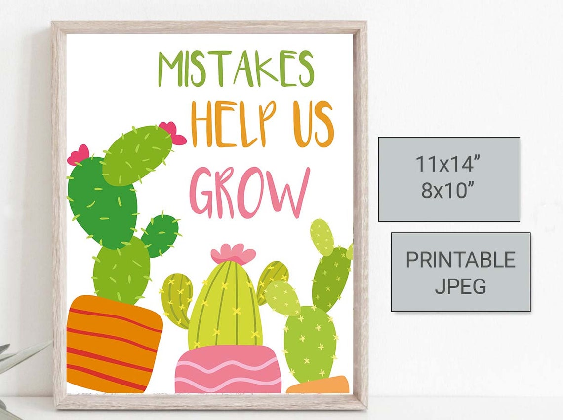 Cute Cactus Classroom Decor Cactus Quotes Poster Set of 6 - Etsy