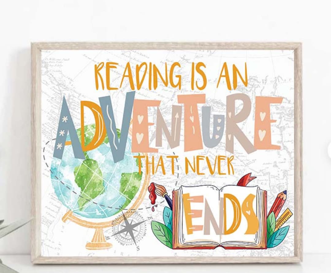Reading Printable Poster, Classroom Reading Nook, Classroom Reading ...