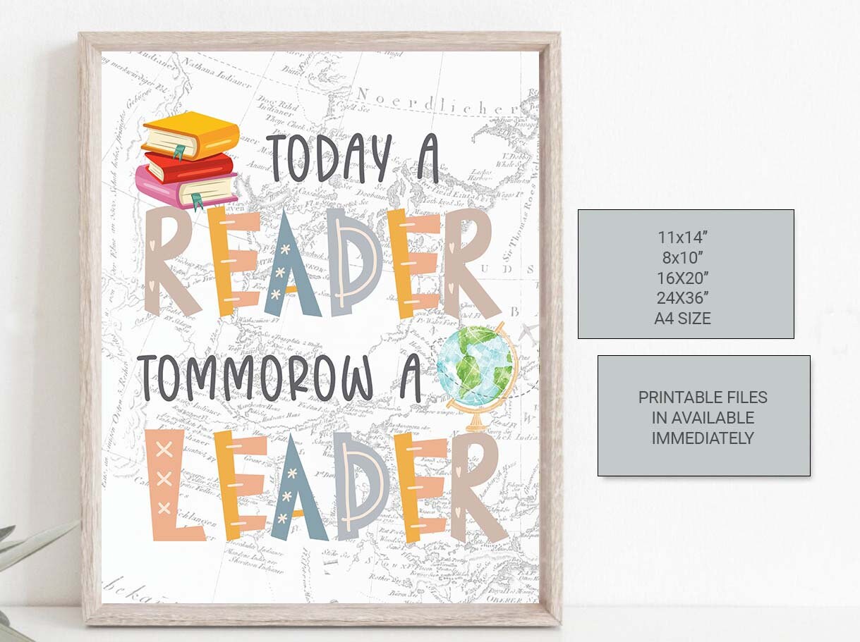 Reading Printable Poster Classroom Reading Nook Classroom - Etsy