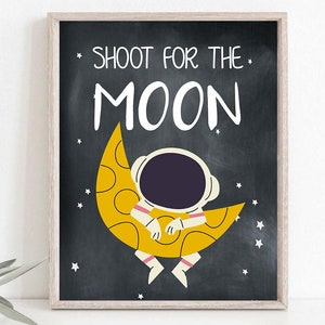 Space Themed Classroom Positive Affirmations Kids Room Printable Wall ...