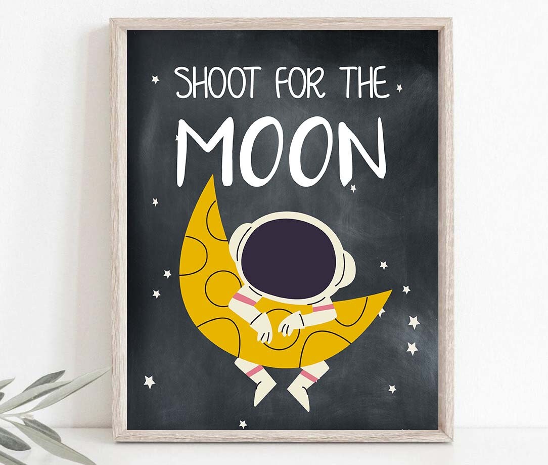 Space Themed Classroom Positive Affirmations Kids Room Printable Wall ...