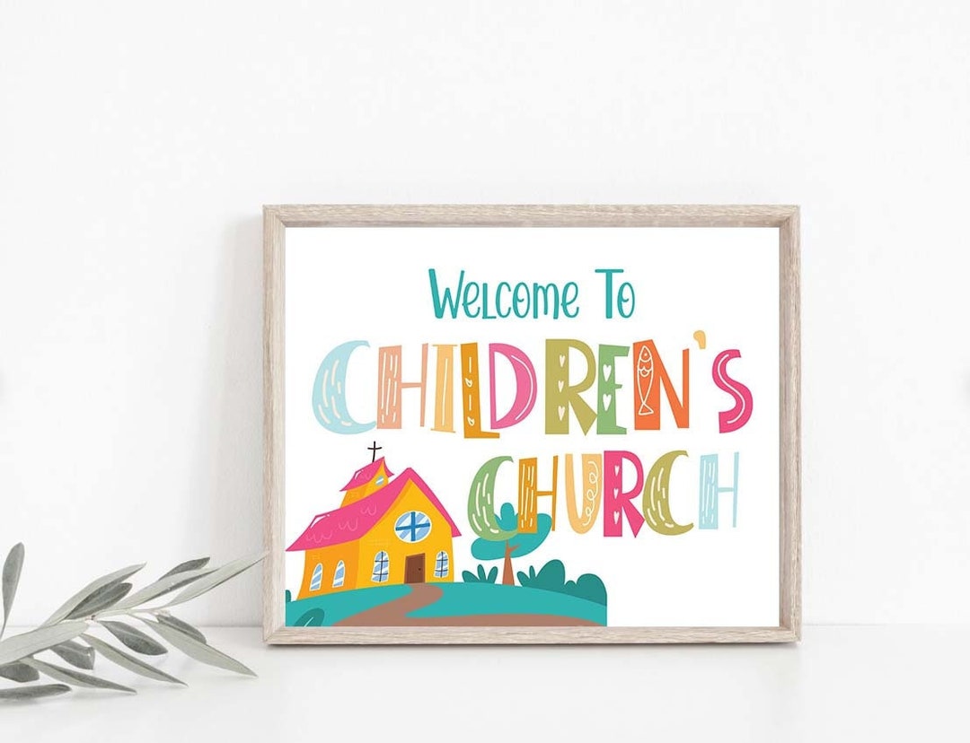 Sunday School Religion Posters INSTANT DOWNLOAD Welcome to Sunday ...