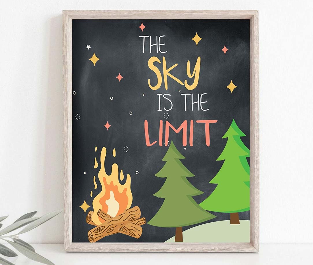 Camping Theme Classroom Posters: Motivational Growth Mindset (digital ...