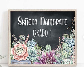 Spanish Classroom Door Hanger - Etsy