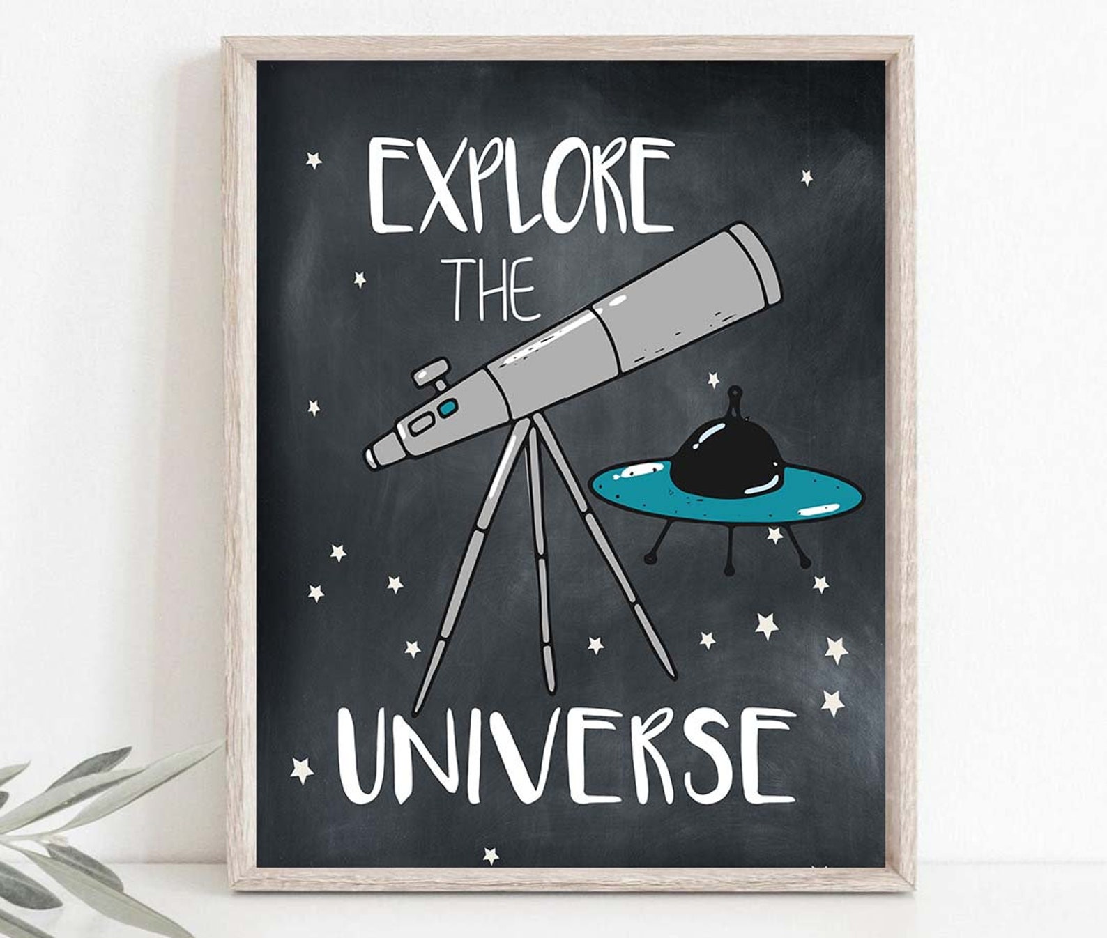 Space Themed Classroom Positive Affirmations Kids Room Printable Wall ...