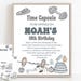 Editable First Birthday One Strong Boy Time Capsule Milestone Stats ...