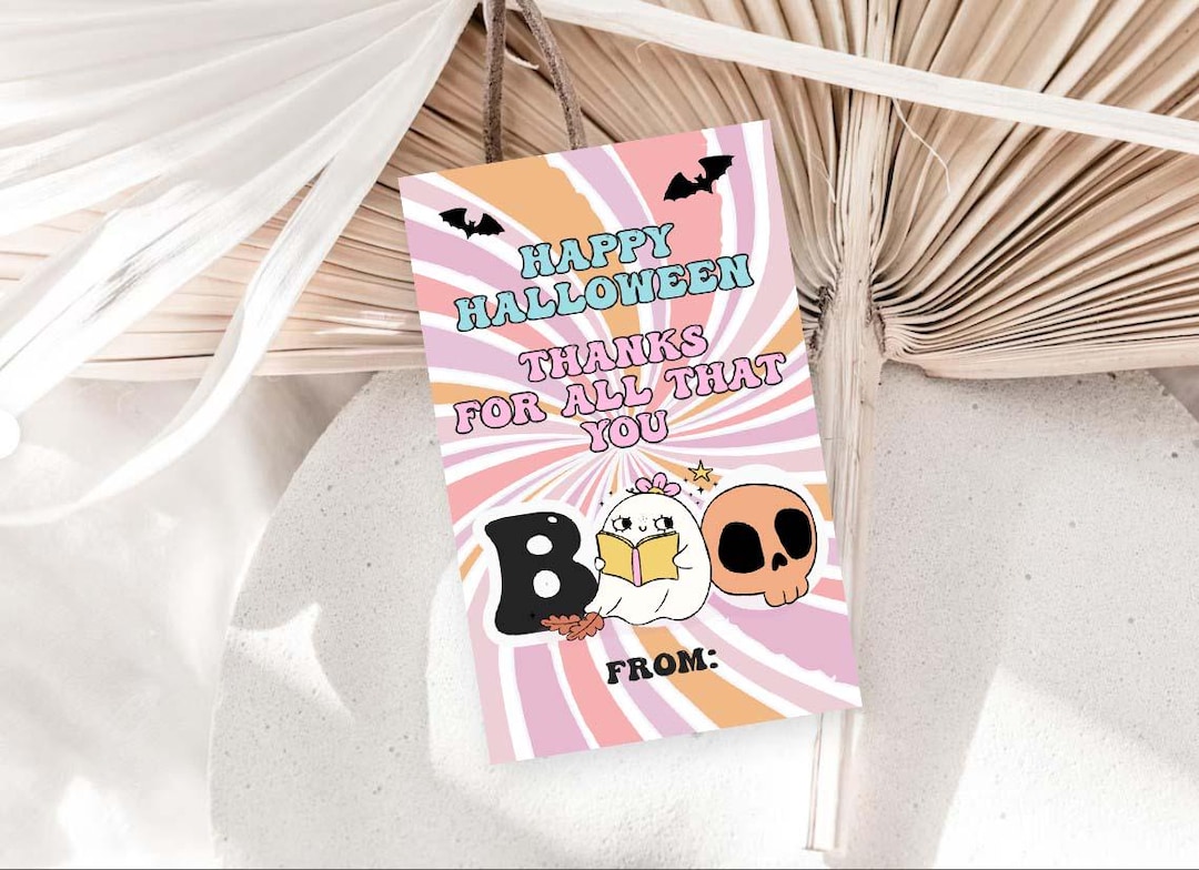 Halloween Gift Tag Printable, Witches Brew Coffee Teacher Gift Favor ...