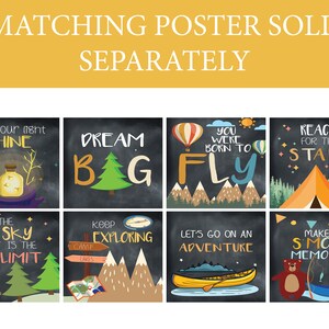 Camping Themed Bulletin Board Kit Home School Decor Woodland Outdoor ...