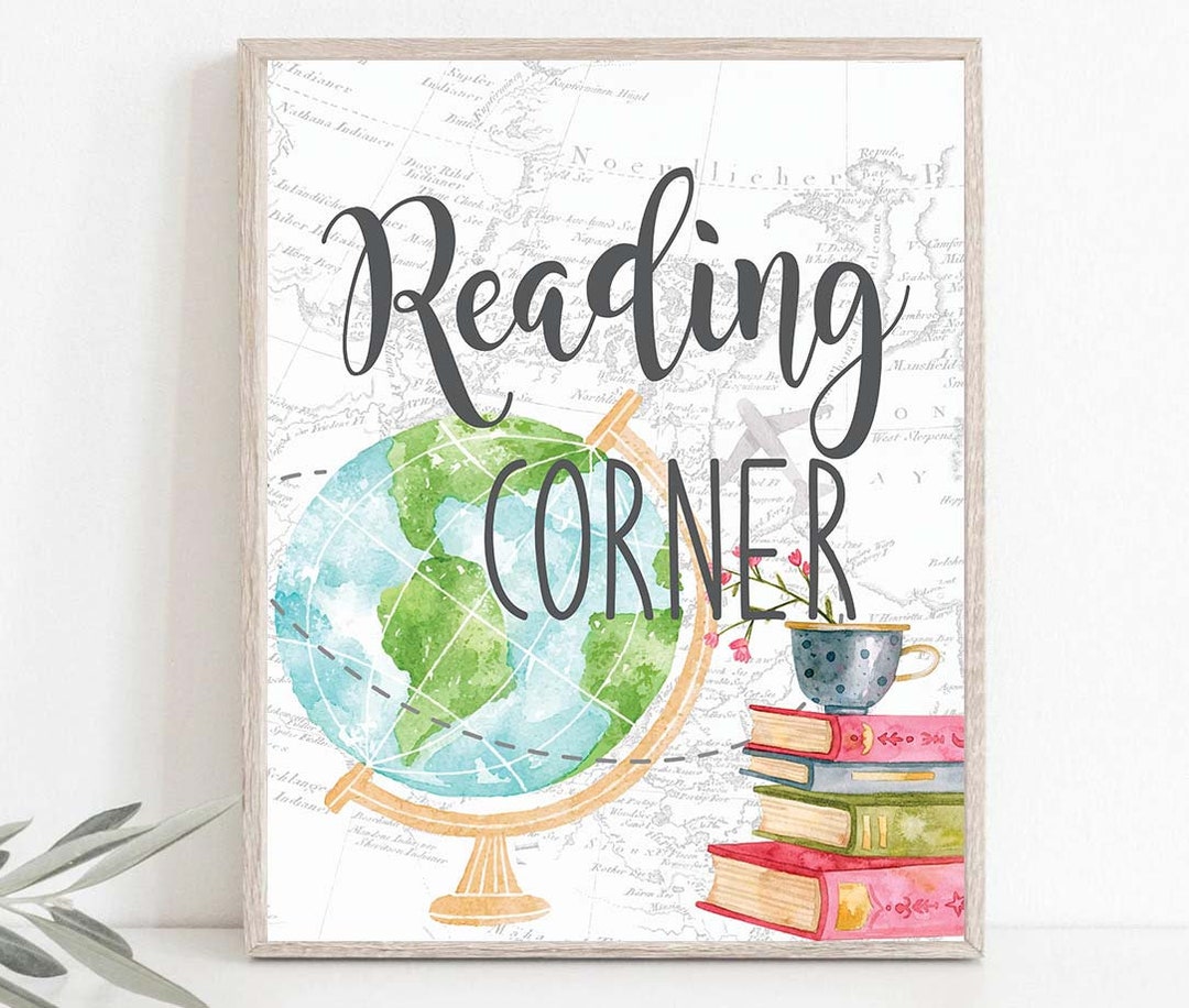 Reading Corner Printable Poster Classroom Reading Nook Classroom ...
