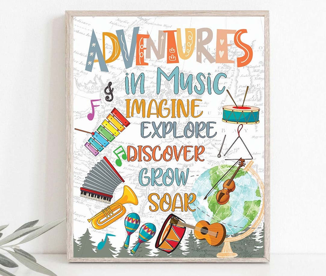 Printable Music Printable Poster Music Class Musical Inspiration Poster ...