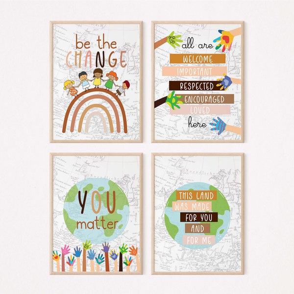 Diversity Wall Art - Etsy