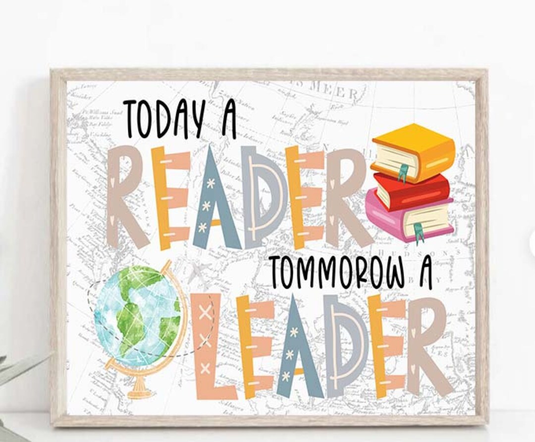 Reading Printable Poster Classroom Reading Nook Classroom - Etsy