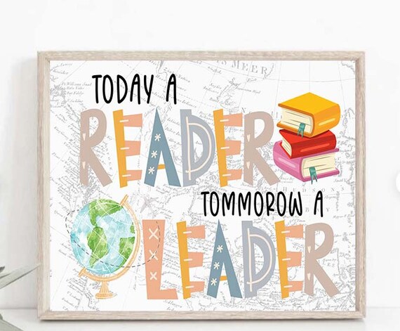 Reading Printable Poster Classroom Reading Nook Classroom - Etsy