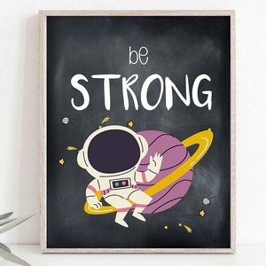 Space Themed Classroom Motivational Positive Printable Wall Art ...