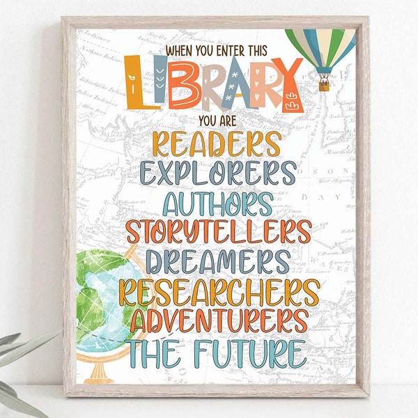 Kids Library Posters - Etsy