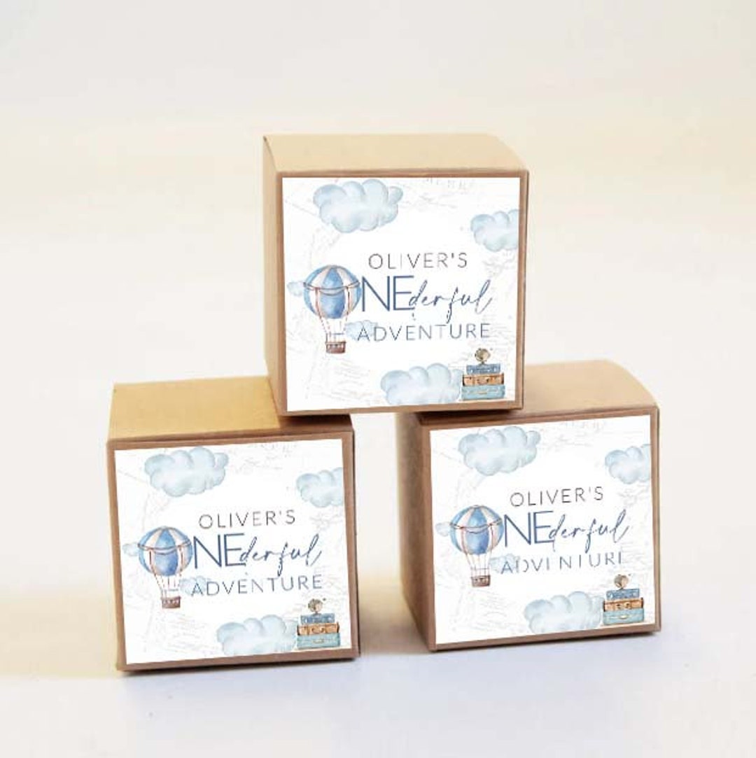 Printable Gift Box Label Onederful Travel Theme 1st Birthday First ...