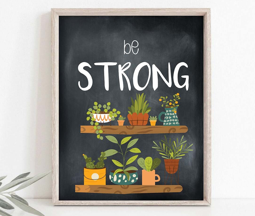 Plants Themed Classroom Motivational Positive Printable Wall Art ...