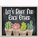 Let's Root for Each Other Poster, Cactus Classroom Decor, Digital Print ...
