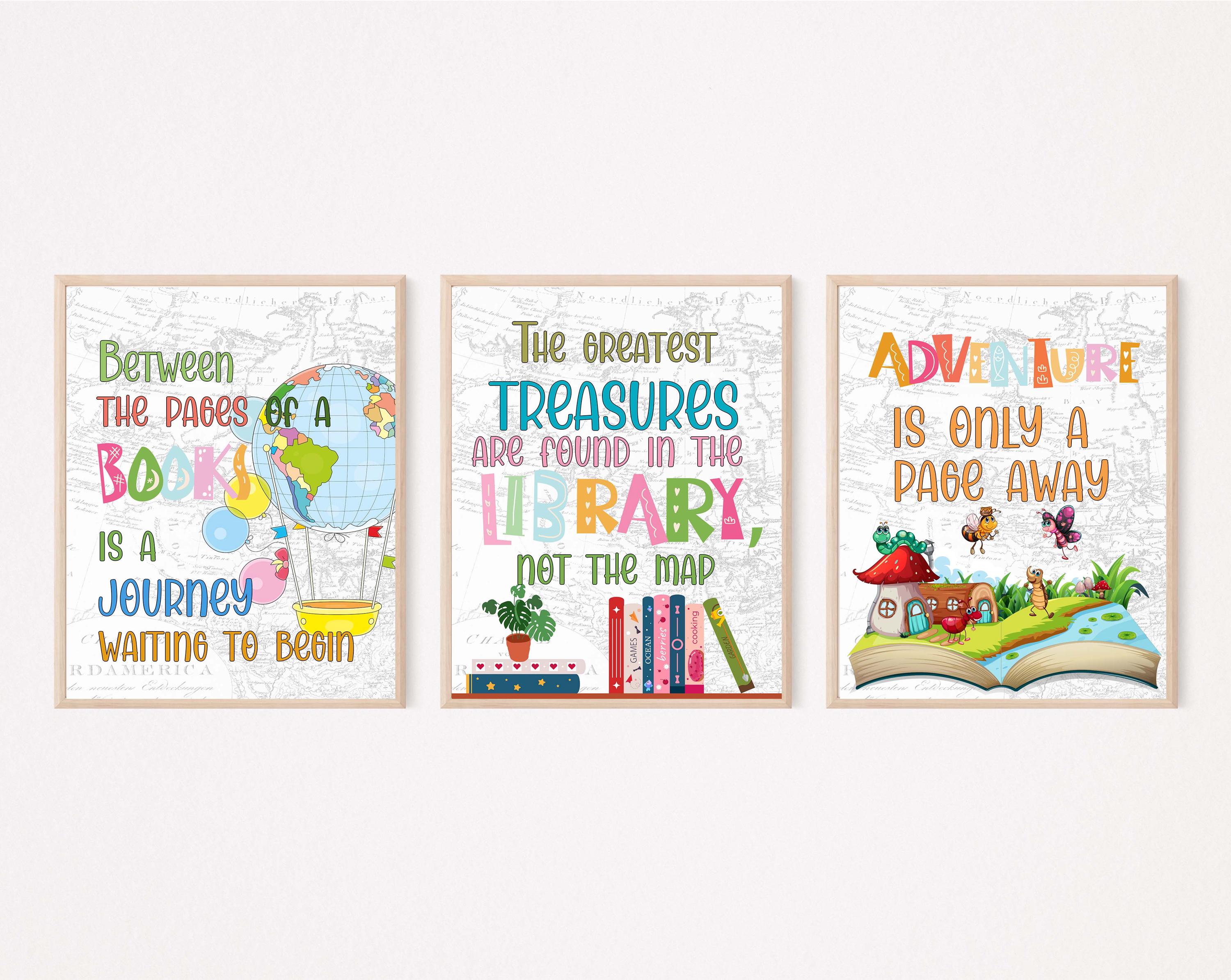 Reading Classroom Poster Printable Literacy Wall Art Motivational ...