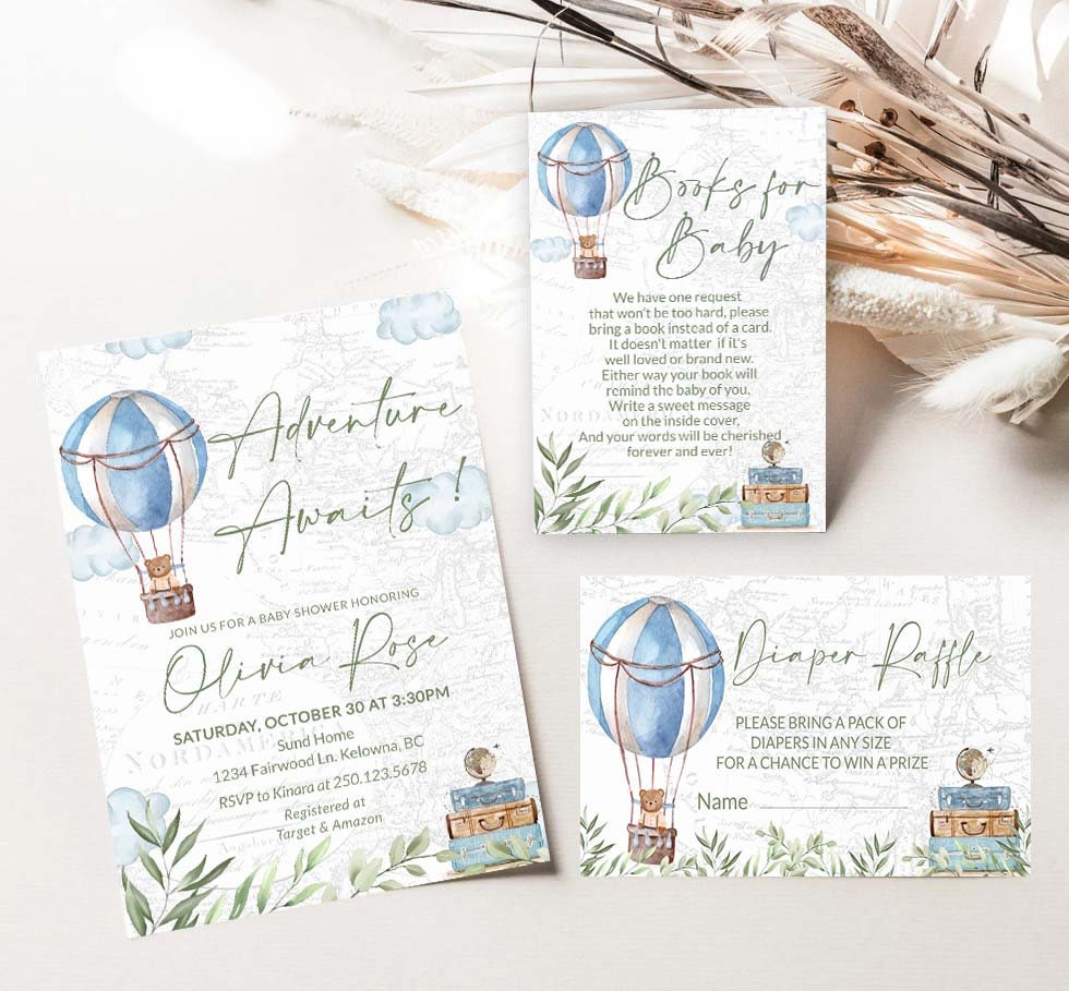 Hot Air Balloon Baby Shower Welcome Sign Hot Air Balloon Poster up up ...