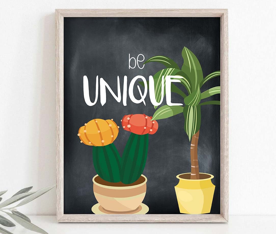 Plants Themed Classroom Motivational Positive Printable Wall Art ...