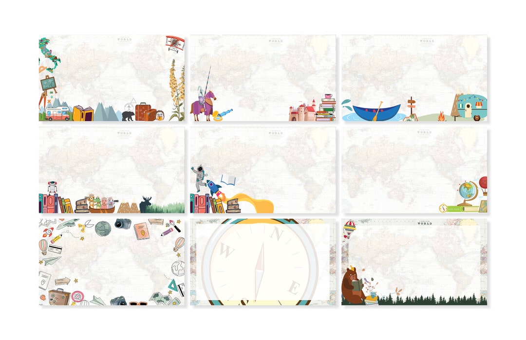 Powerpoint Background, Powerpoint Slides for Classroom Travel Themed ...