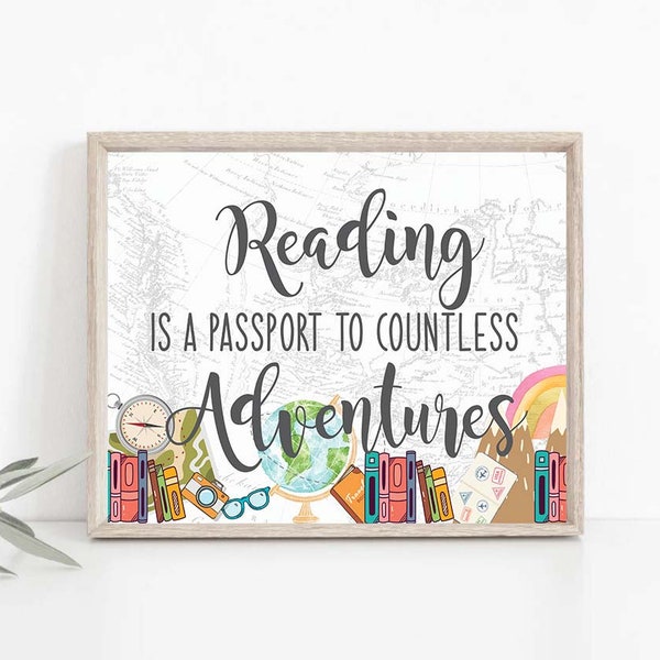 Reading Poster - Etsy