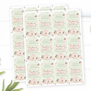 Editable Fairy First Birthday Party Tags Magical Woodland Party ...