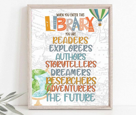 Reading Printable Poster Classroom Reading Nook Classroom - Etsy