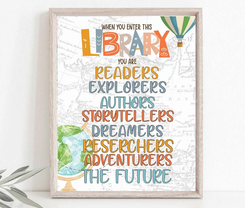 Reading Printable Poster Classroom Reading Nook Classroom - Etsy