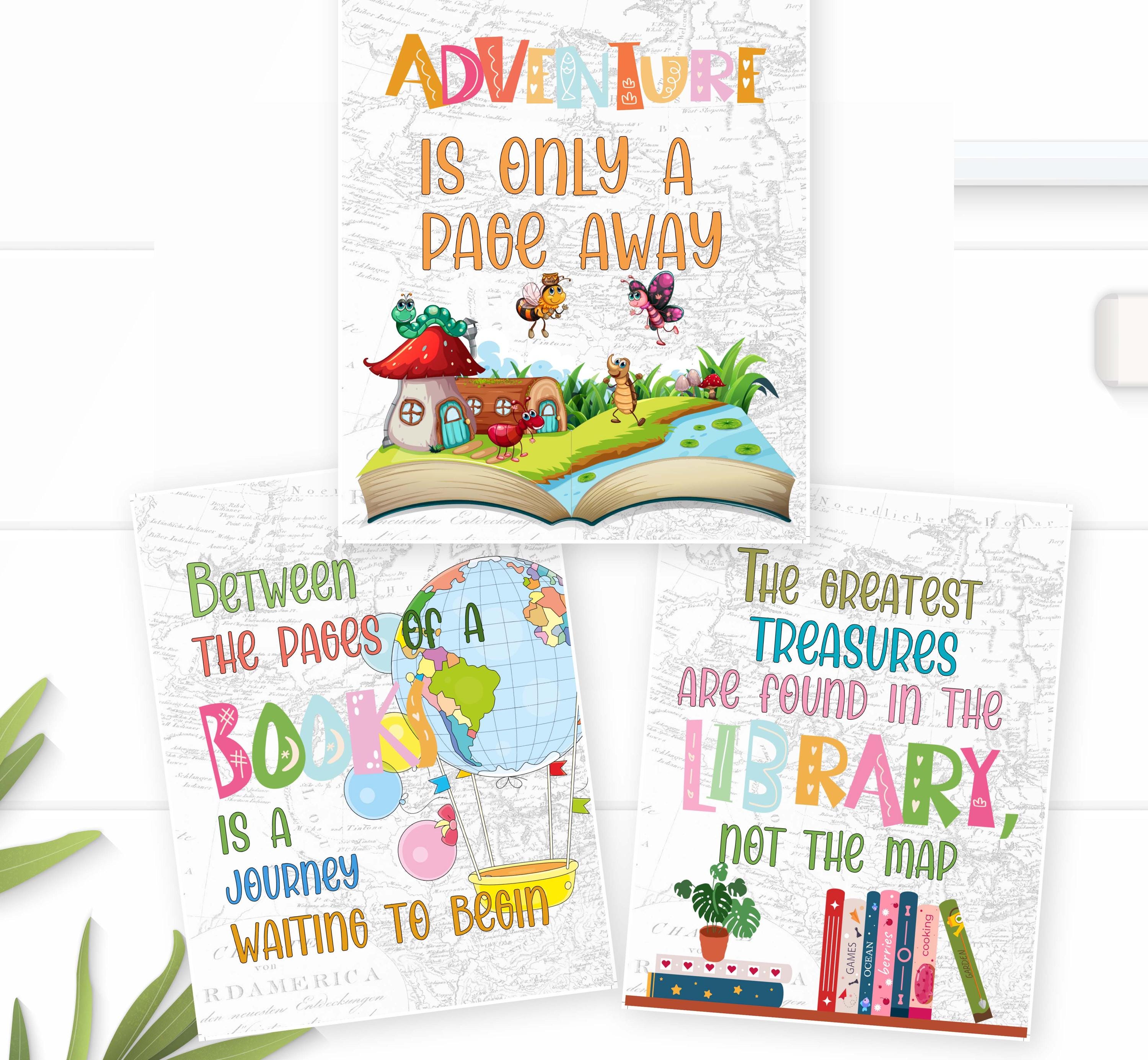 Reading Classroom Poster Printable Literacy Wall Art Motivational ...