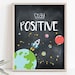 Space Themed Classroom Motivational Positive Printable Wall Art ...