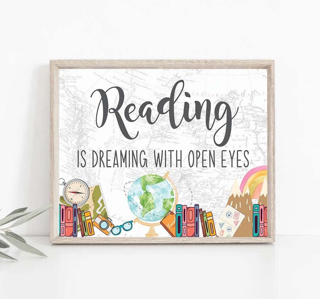 Reading Corner Printable Poster Classroom Reading Nook Classroom ...