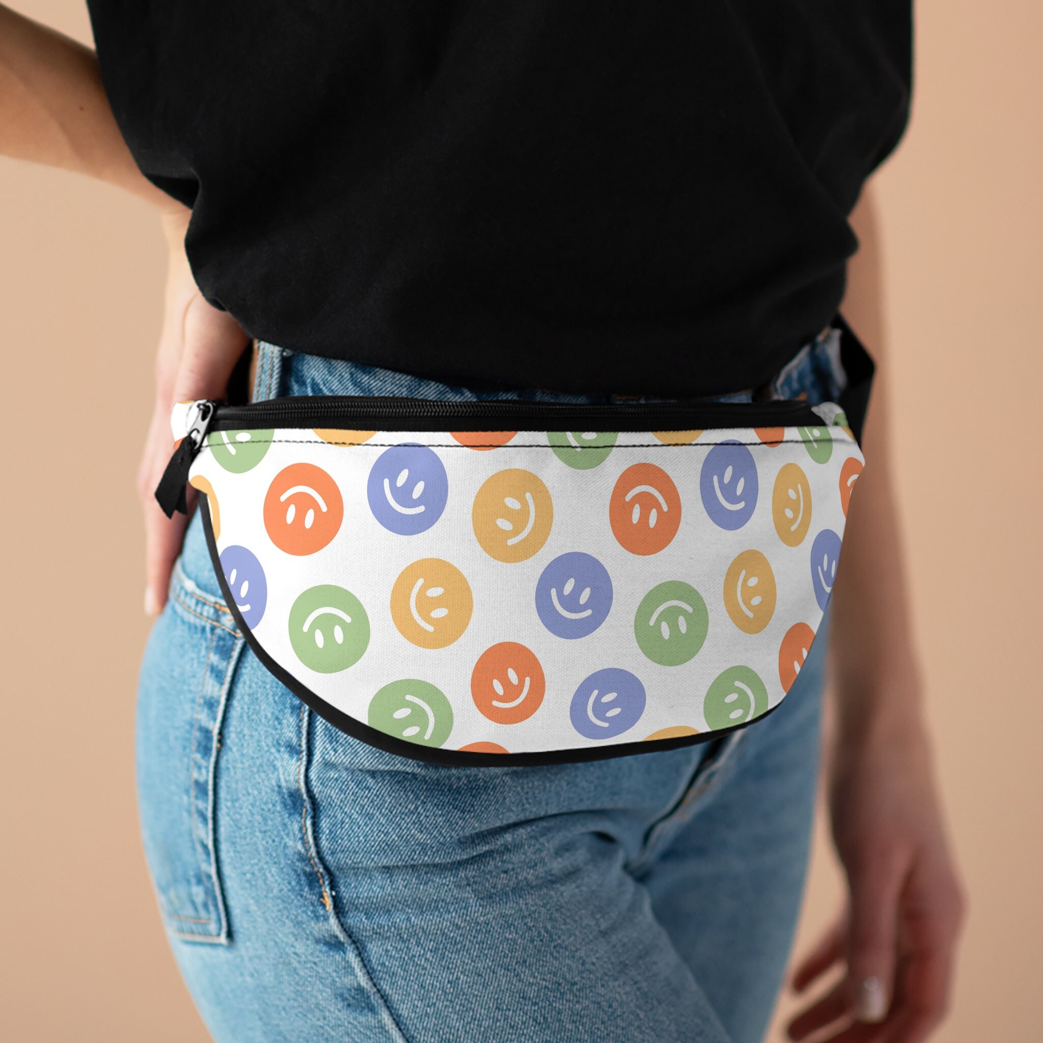 Pastel Smiley Fanny Pack Cute Fanny Pack sold by DuanNeugebauer | SKU ...